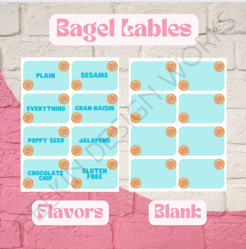 Bagel Bar Printable Flyer Kit | Teacher Appreciation | Staff ...