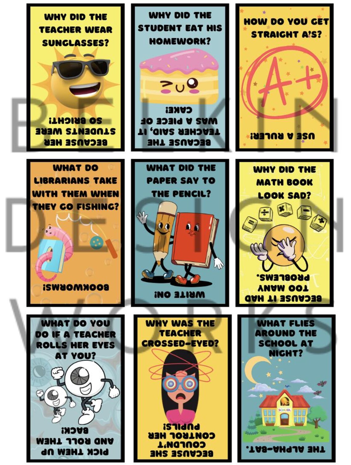 Back to School Lunchbox Jokes | Print at Home | Digital Download - Etsy