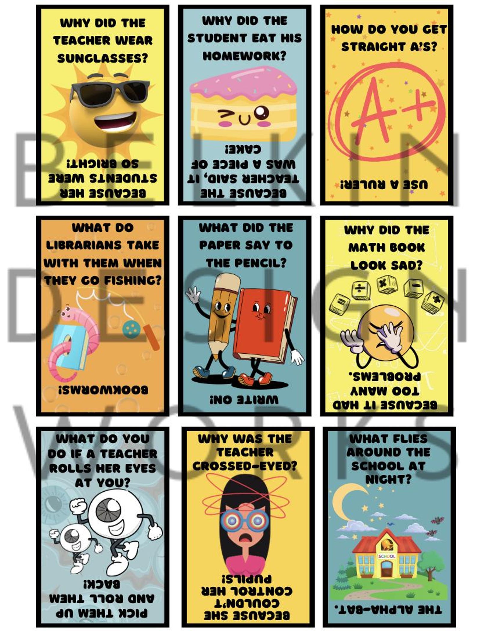 Back to School Lunchbox Jokes | Print at Home | Digital Download - Etsy