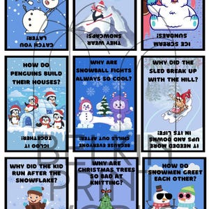Snow Fun Winter Lunchbox Jokes | Print at Home | Downloadable - Etsy