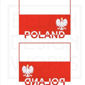 Poland Flag Printable | SVG + PDF | Regular + Mirrored | Perfect for ...
