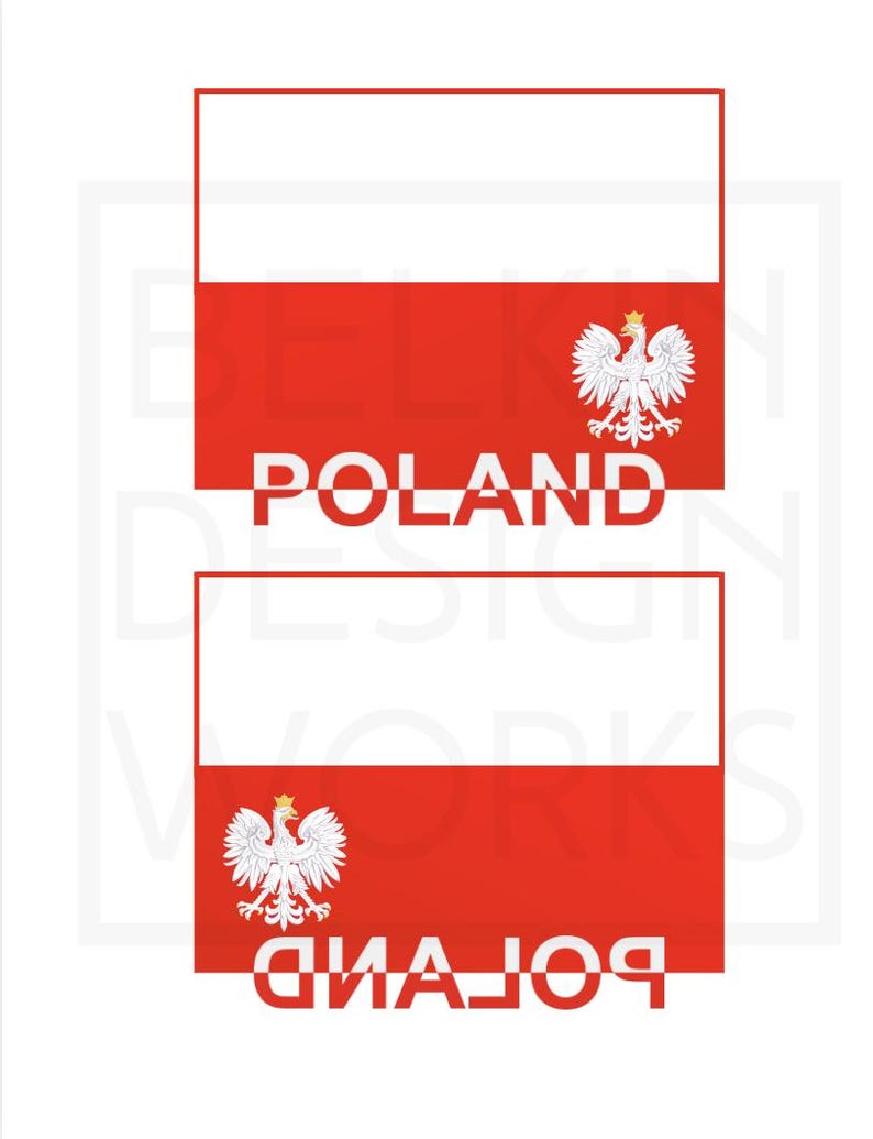 Poland Flag Printable | SVG + PDF | Regular + Mirrored | Perfect for ...