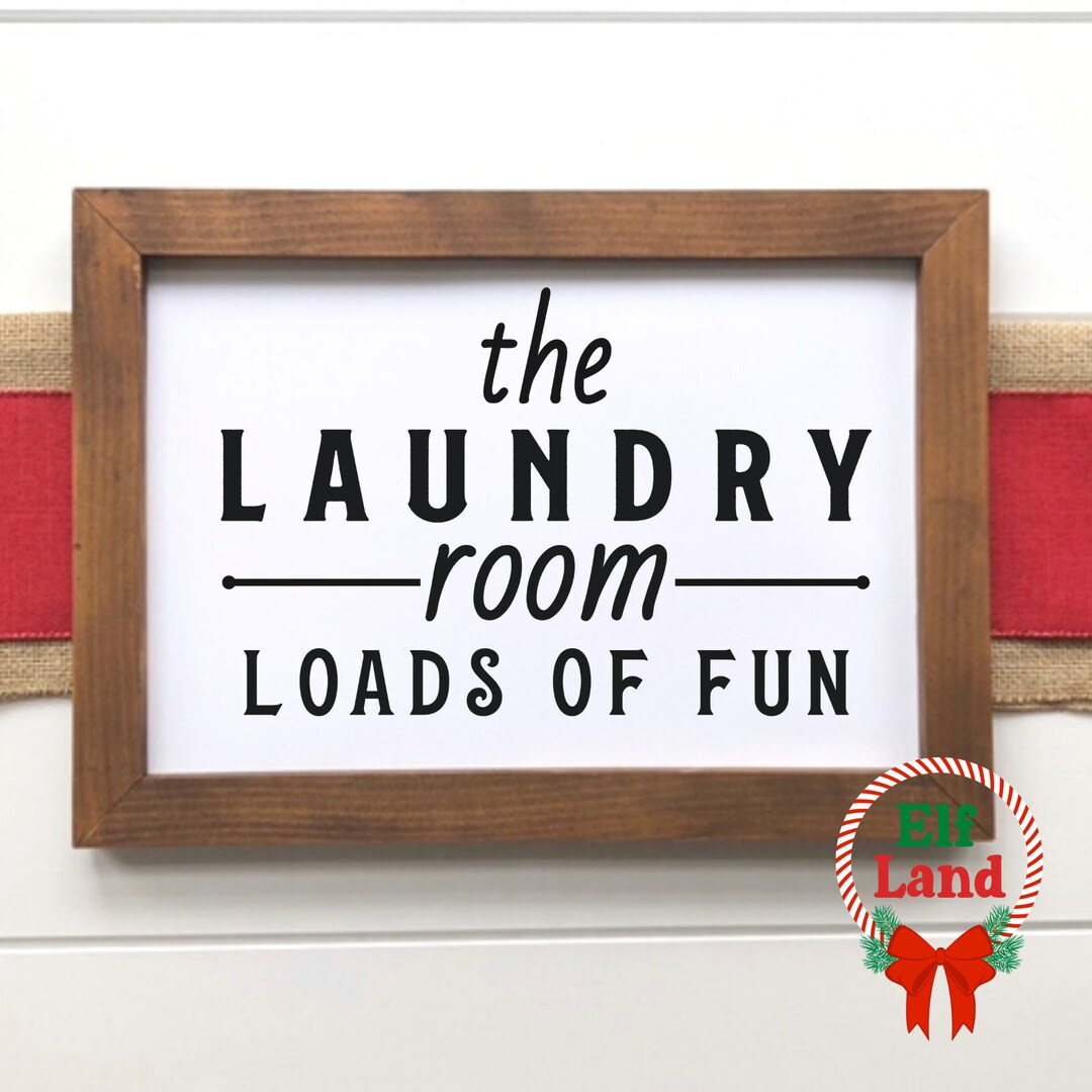 Laundry Room Sign Funny Wood Wall Decorchristmas Ts For Herpresent For Momgrandma T