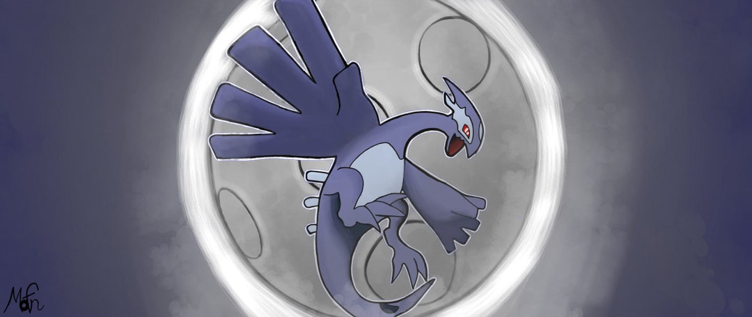 Shadow Lugia Gale of Darkness Digital Print - Etsy