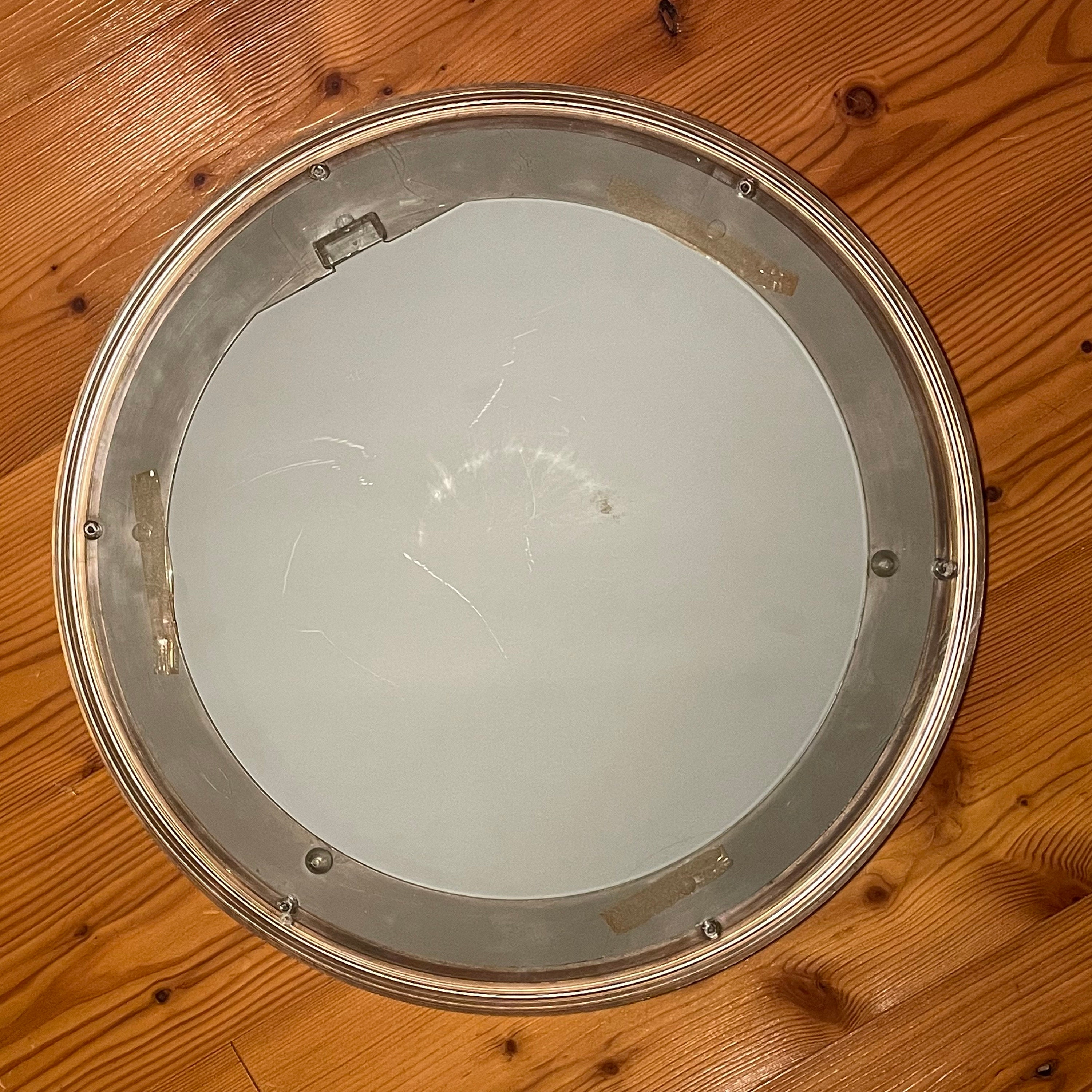 80s Mirror / Circle Mirror/round Wall Mirror / Transparent Plastic ...