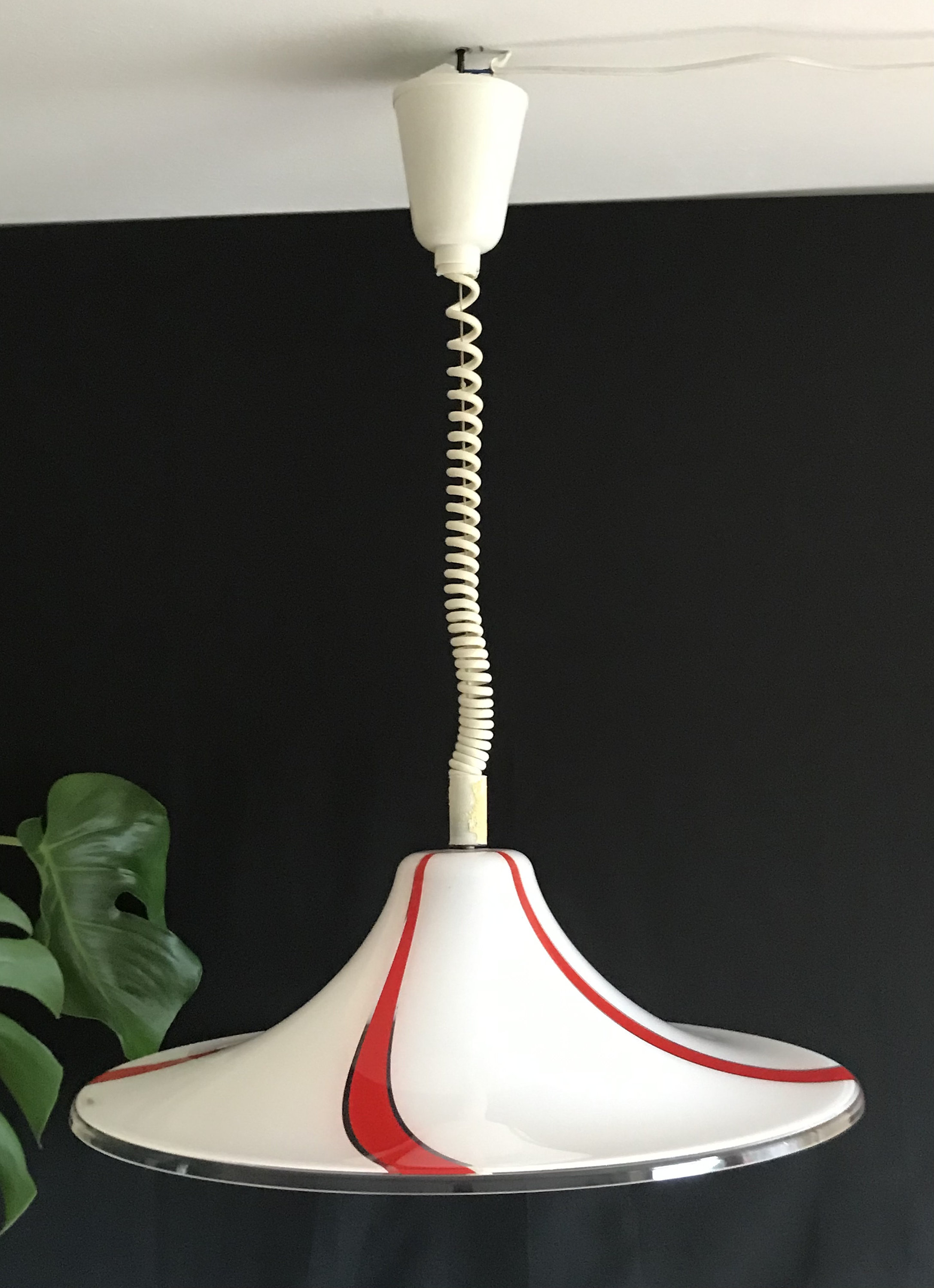 Meblo Guzzini Trumpet Light, Ajustable Space Age Pendant Light, Mid ...