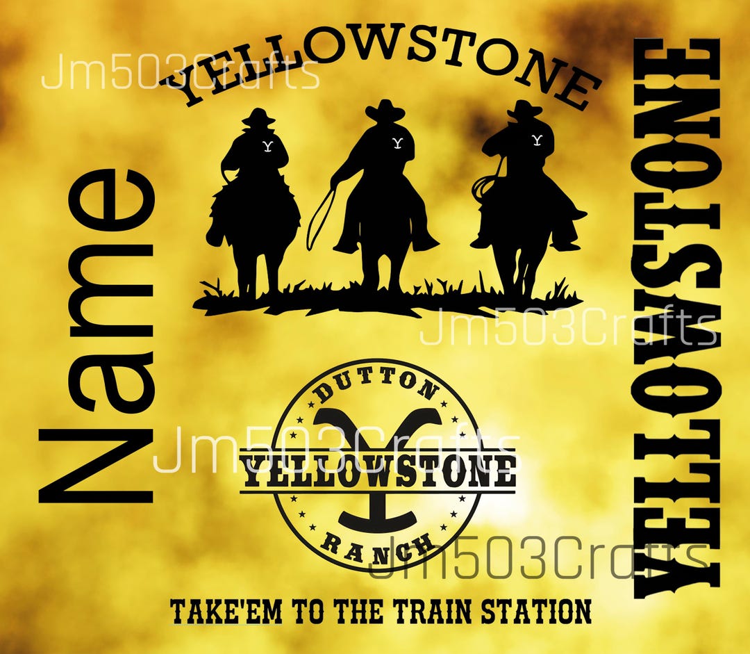 Yellowstone Wrap/ Tumbler 20oz Glass Wrapper, Png - Etsy