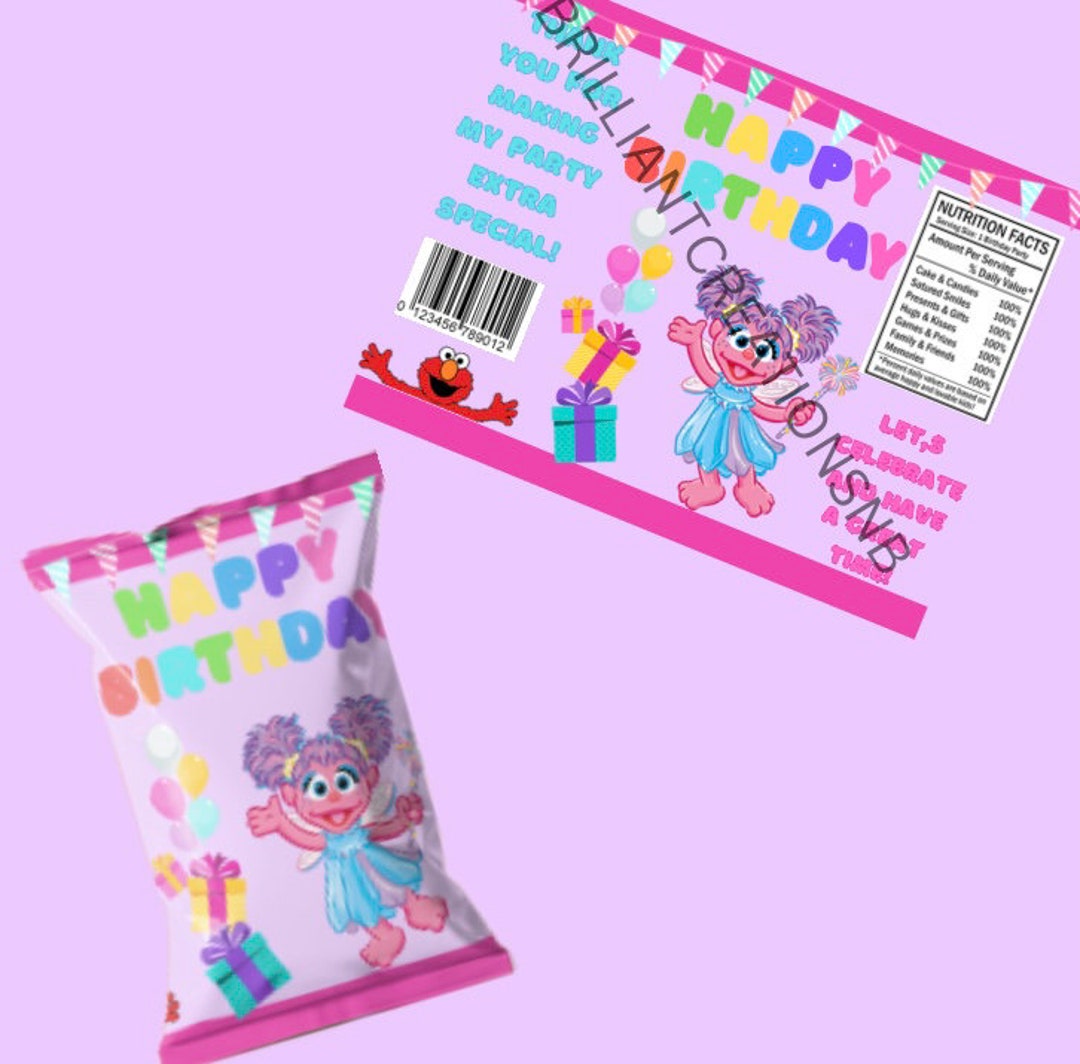 Abby Cadabby Custom Chip Bag Label Digital Pdf Copy Etsy