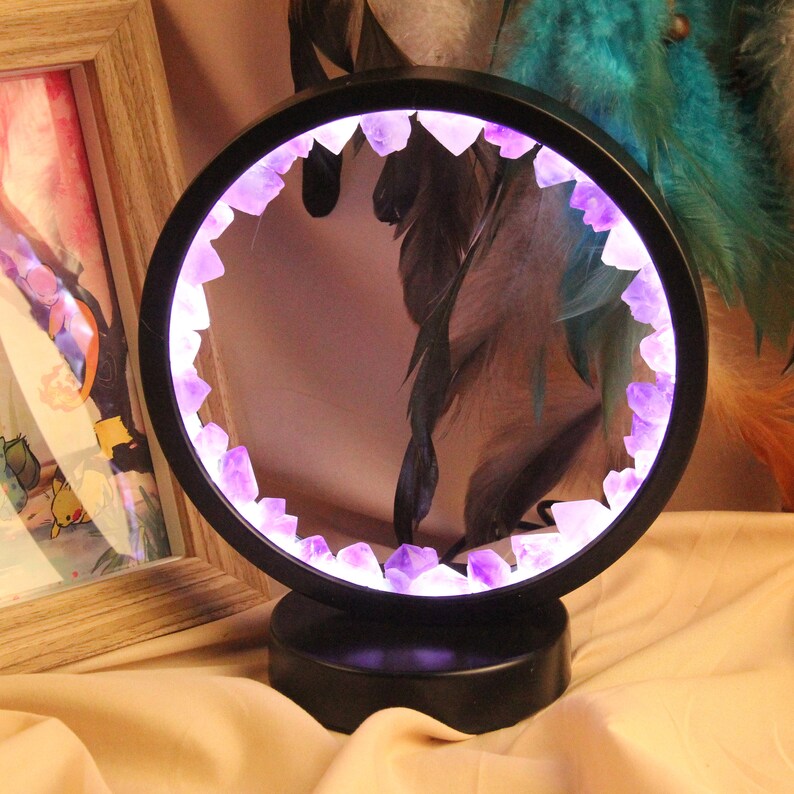 Amethyst Cluster Lamp Lights USB Led,natural Clear Quartz Citrine Raw ...