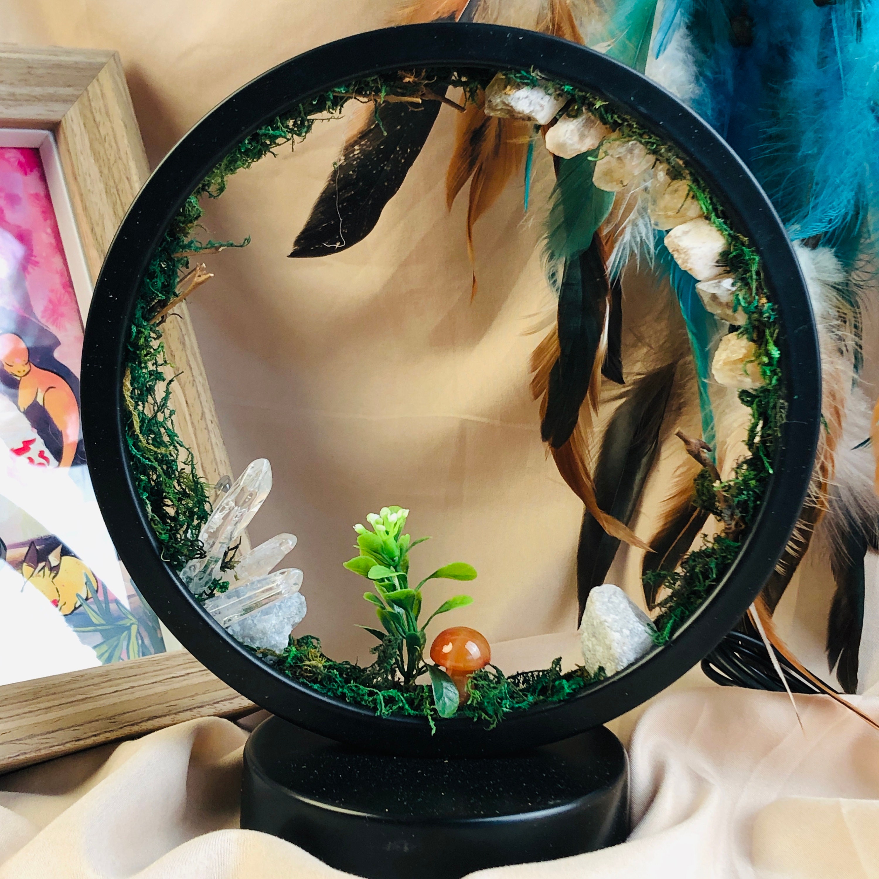 Natural Crystal Lamp Forest Ambient Lighting, Spiritual Lights Gift Raw ...