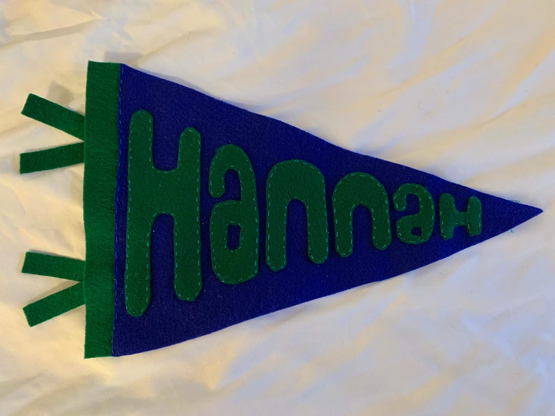 Personalized Name Pennant - Etsy