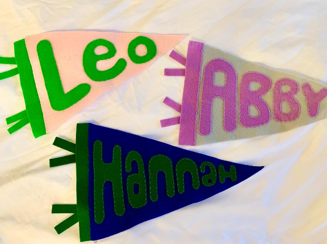Personalized Name Pennant - Etsy