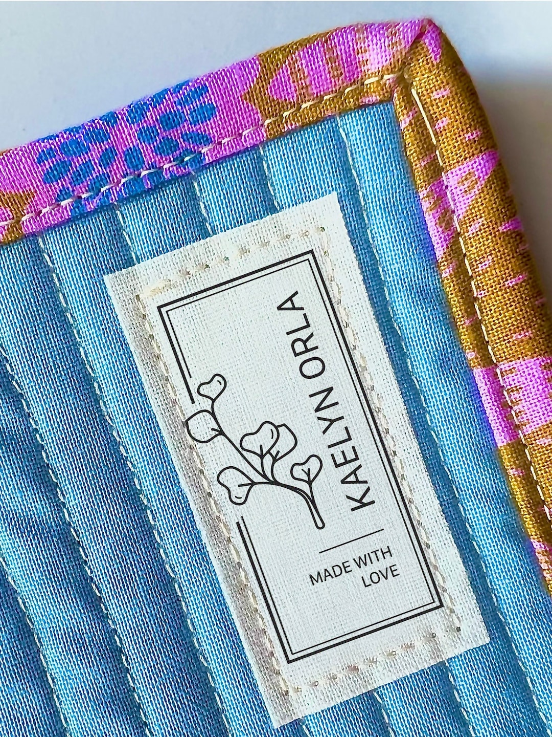 Pre-cut Personalized Cotton Quilt Labels Set, Quilt Tags, Quilting ...