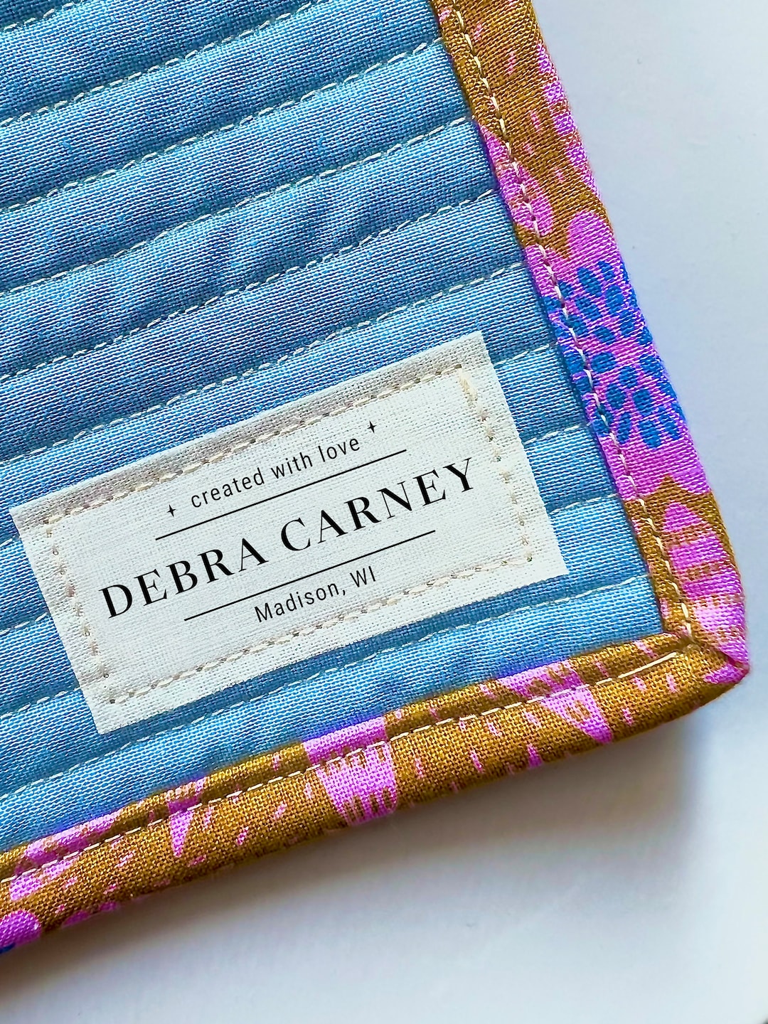 Pre-cut Personalized Cotton Quilt Labels, Quilt Tag, Quilting Label ...