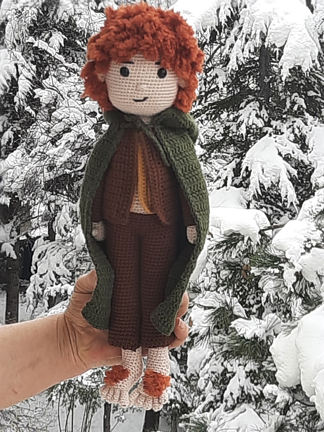 Frodo Baggins From the Hobbit Handmade Amigurumi Crochet Toys Custom ...