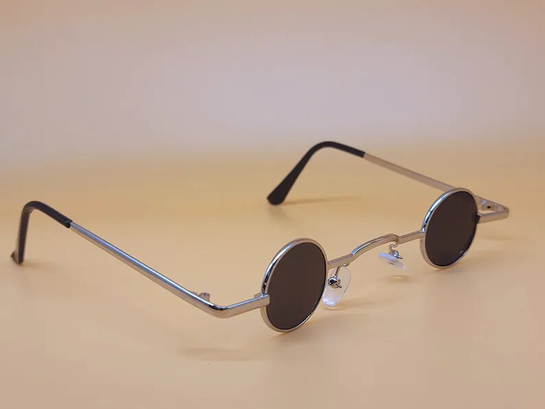 Small Round Steampunk Glasses Round Sunglasses Emo Retro - Etsy