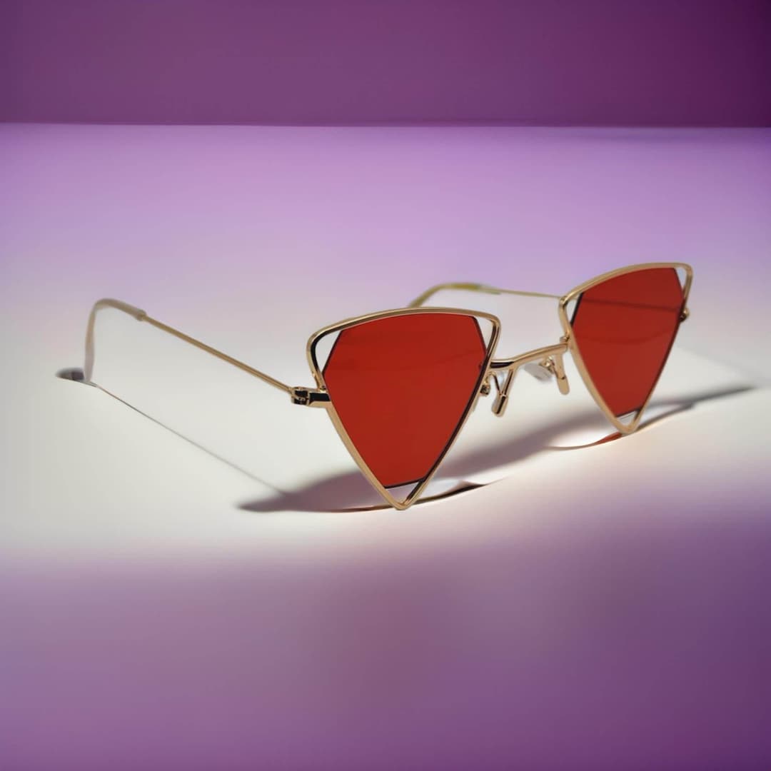 Retro Metal Triangle Sunglasses Triangle Sunglasses Triangle - Etsy