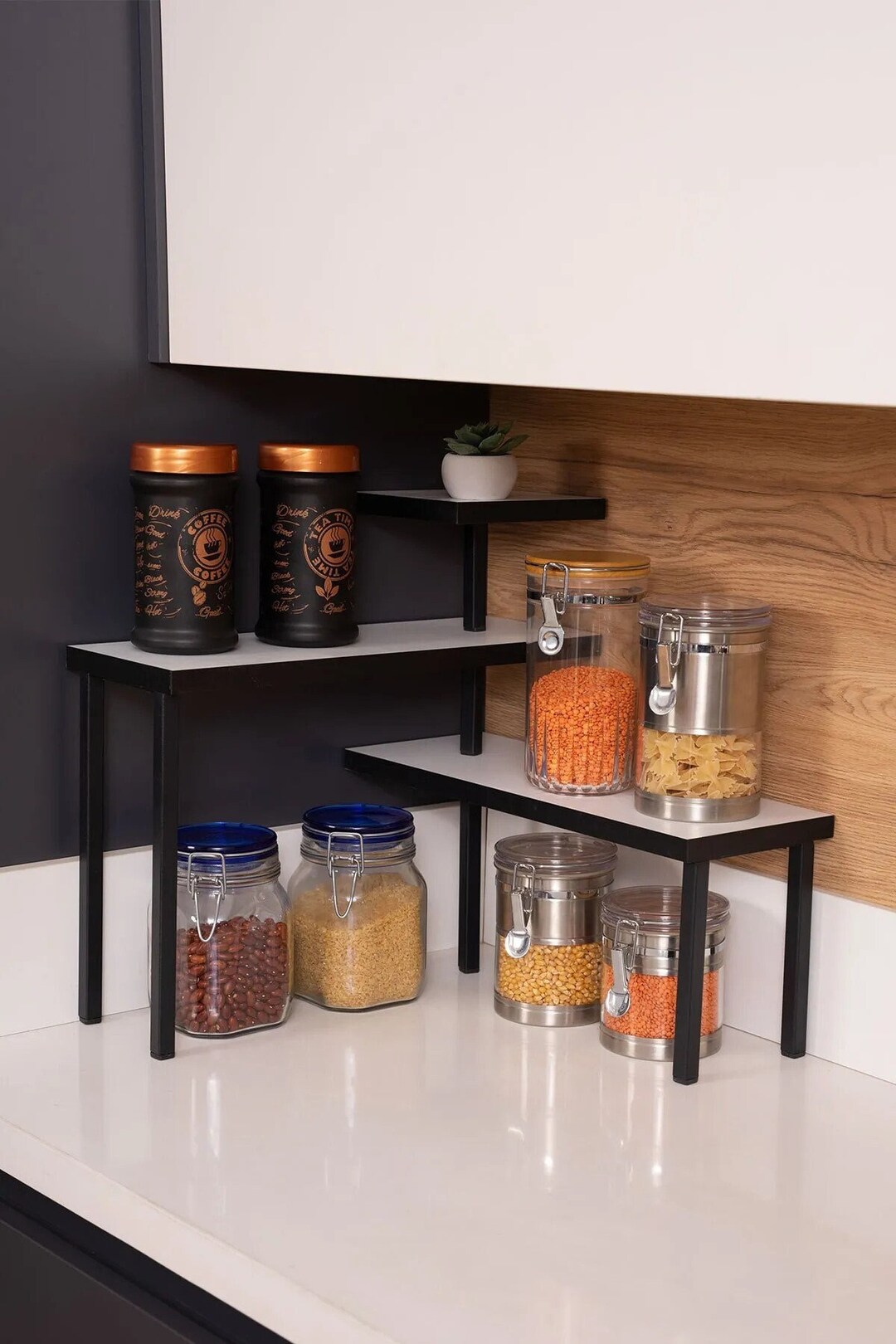 Kitchen Organizer White Shelf Minimal Storage Shelves - Etsy