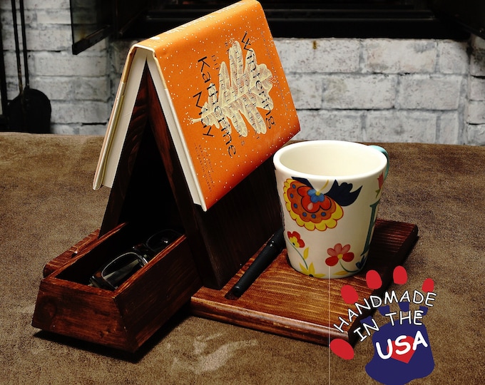 Personalized Solid, Wooden Book Rest / Book Holder / Book Valet ...