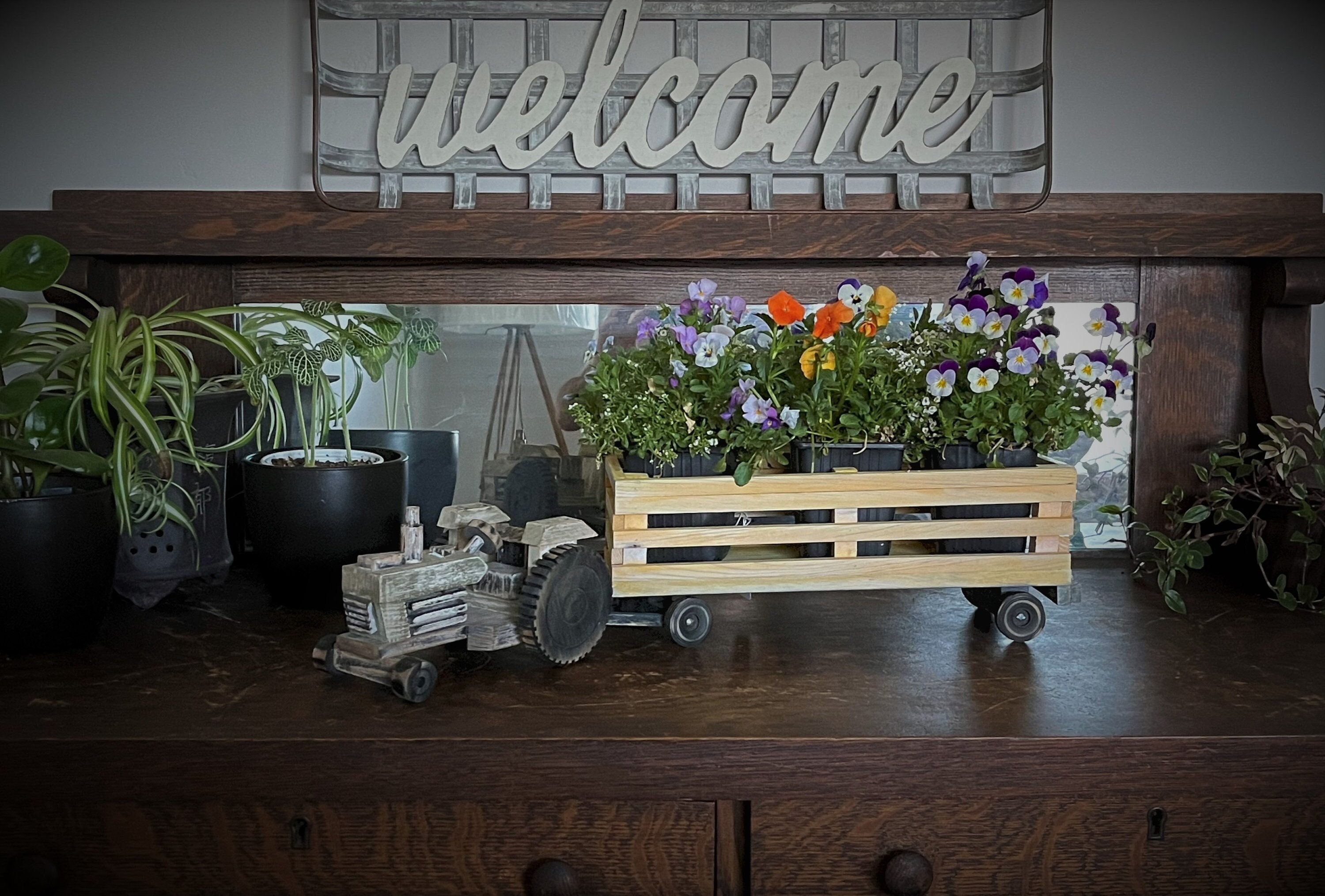 Jardinera De Madera Para Tractor