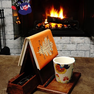 Personalized Solid, Wooden Book Rest / Book Holder / Book Valet ...
