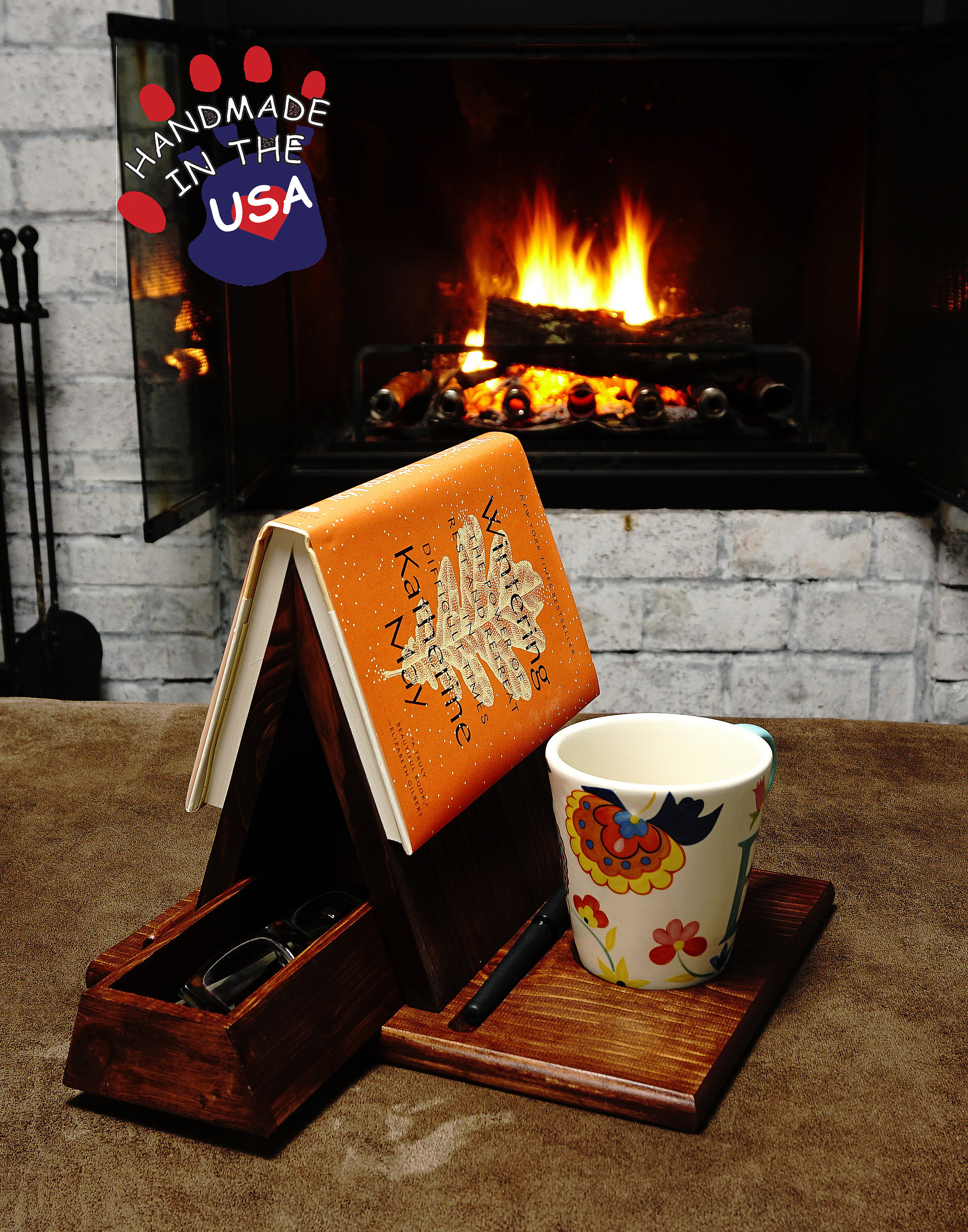 Personalized Solid, Wooden Book Rest / Book Holder / Book Valet ...