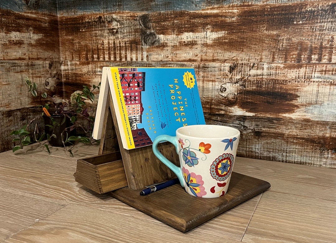 Personalized Wooden Book Stand /book Rest / Book Holder Perfect Gift ...