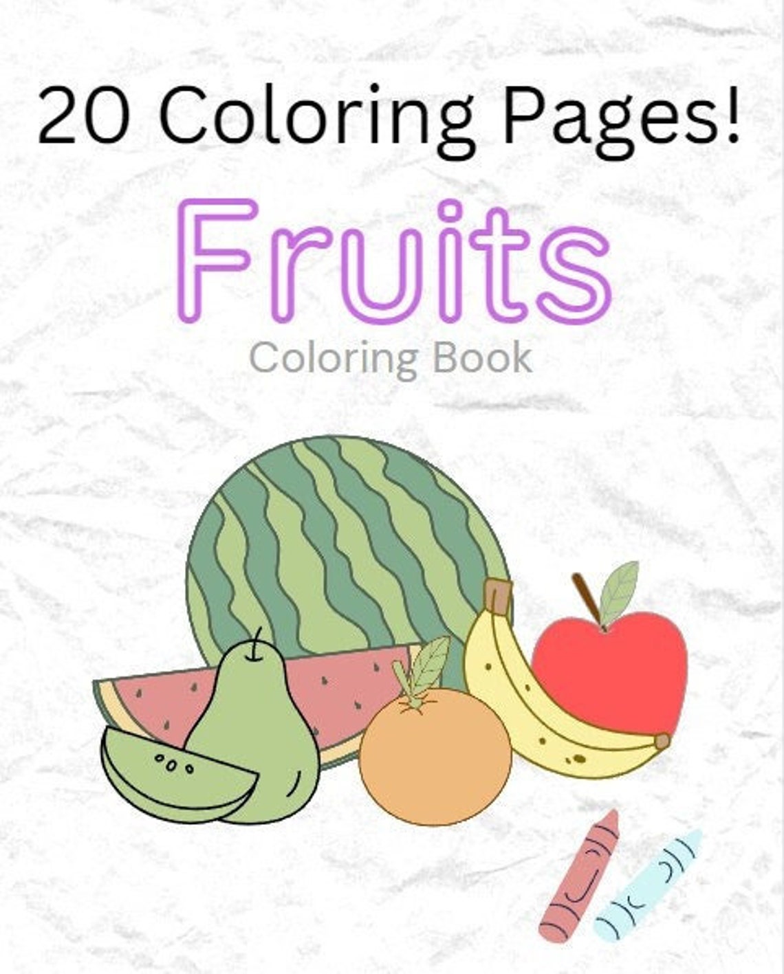 Fruits Coloring Pages - Digital Download - 20 Pages! - Etsy