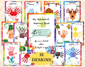 Preschool Handprint Calendar - Etsy