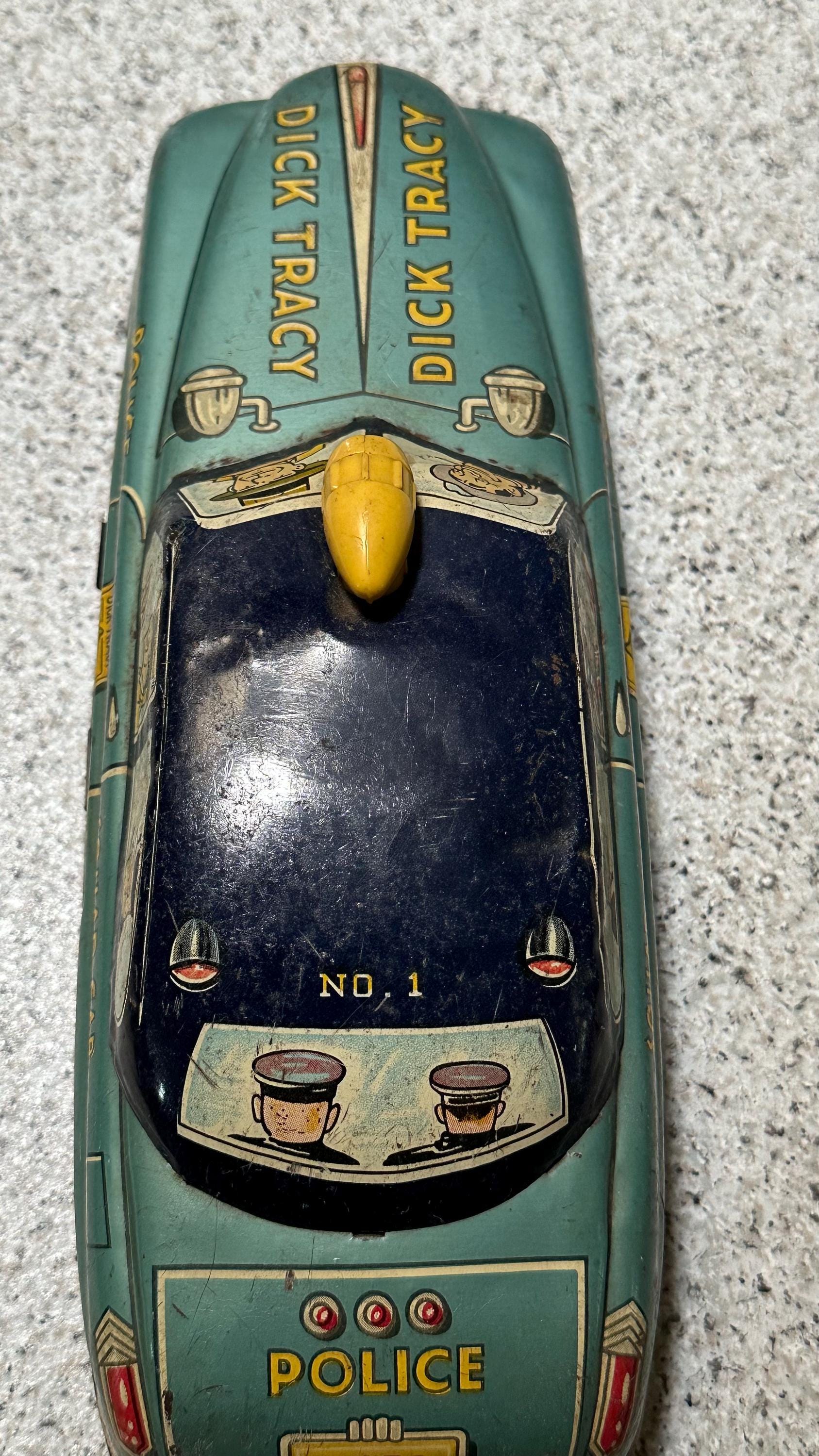 Dick Tracy Squad Car No. 1 Tin Toy - Etsy