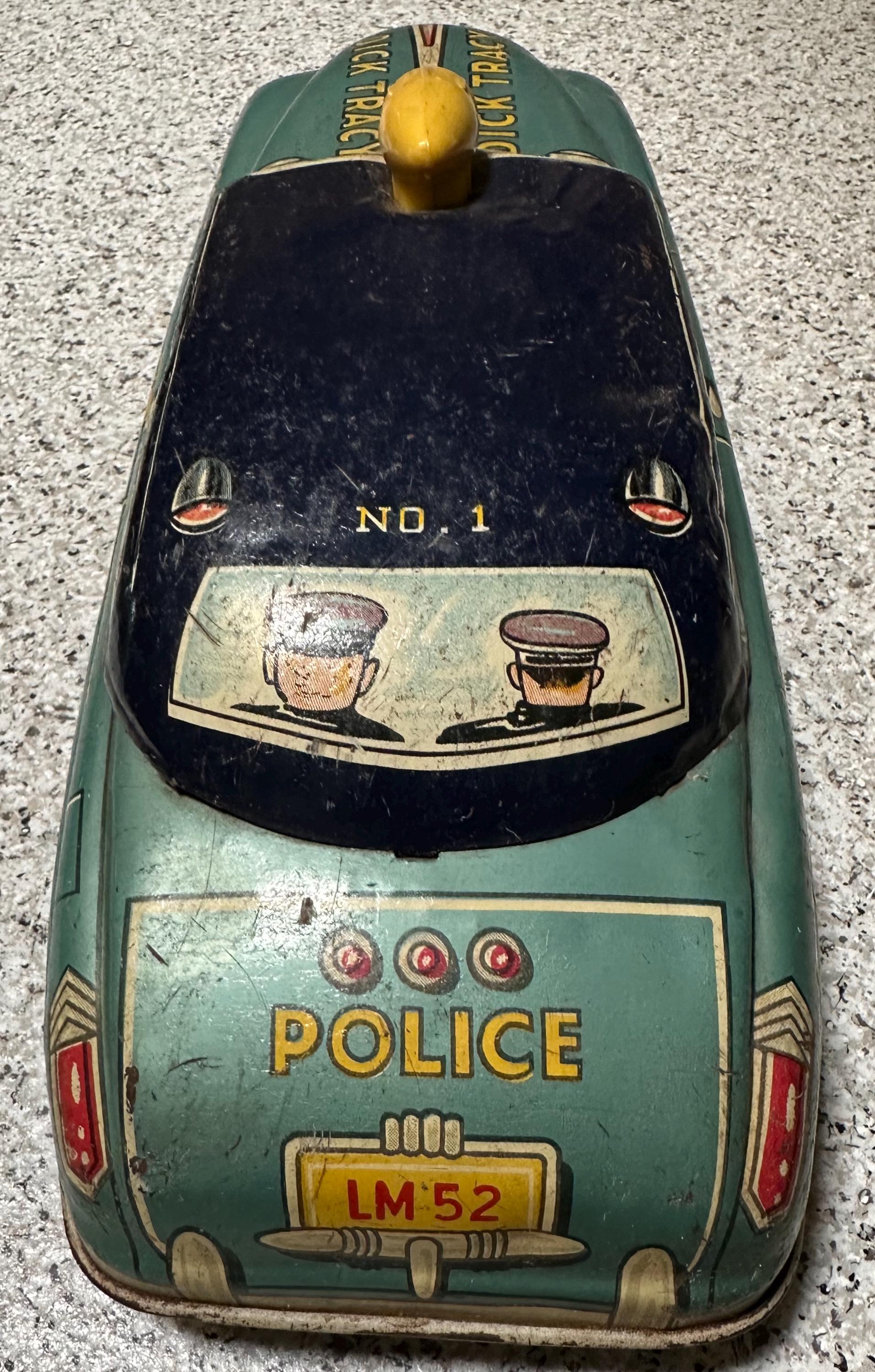 Dick Tracy Squad Car No. 1 Tin Toy - Etsy