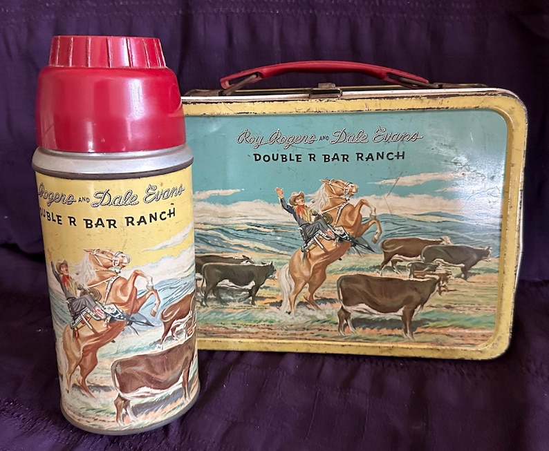 Roy Rogers and Dale Evans Double R Bar Ranch Lunchbox and Thermos - Etsy