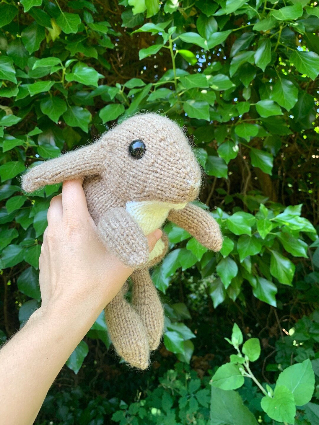 Hand Knitted Bunny - Etsy