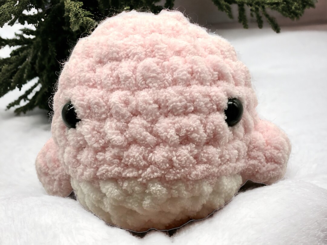 Handmade Crochet Whale Plushie: Amigurumi Polyester Toy - Etsy