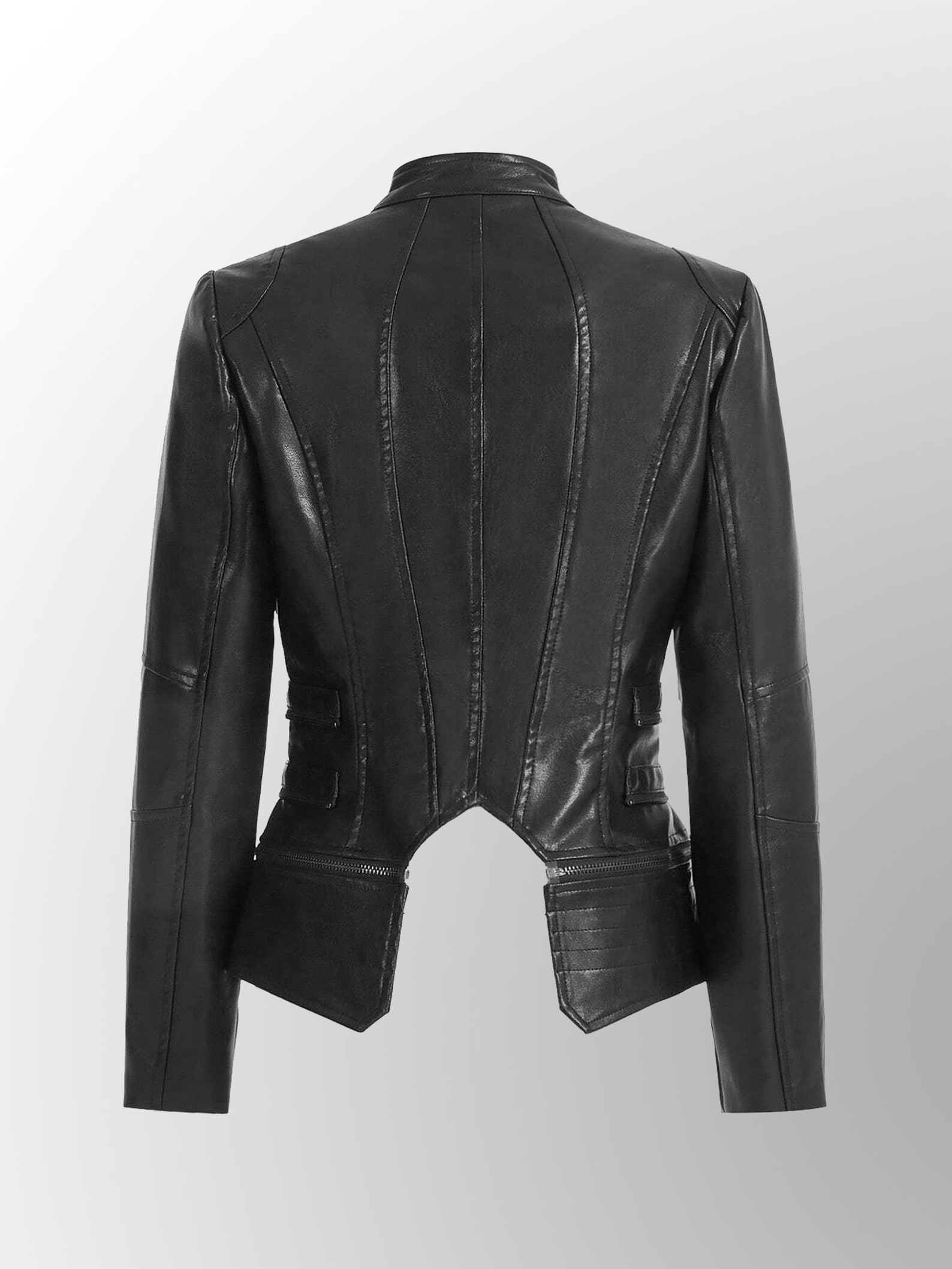 Handmade Asymmetrical Biker Jacket With Detachable Waist - Etsy