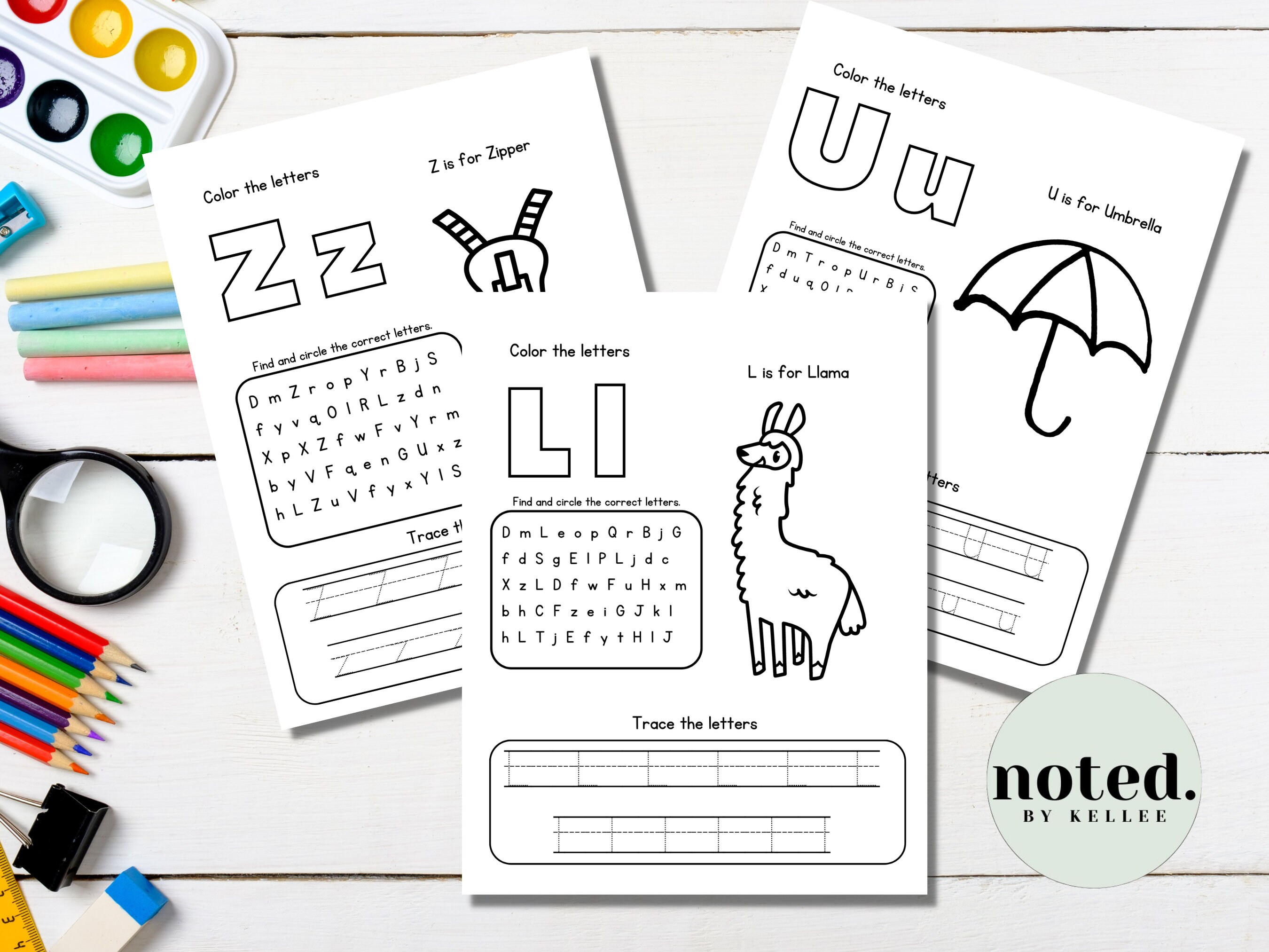 ABC Practice Sheets / Letter Tracing / Kids Letter Practice Workbook ...