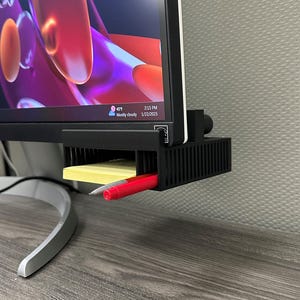 Under Monitor Sticky Note / Pen Organizer Desk Organizer Office - Etsy