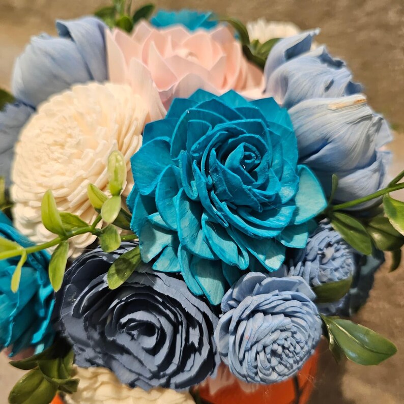 Basketball Wood Flower Arrangement – Unique Sports-inspired Floral ...