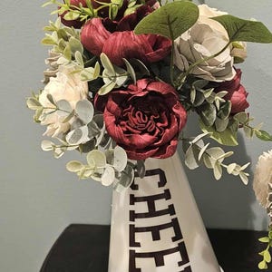 Cheer Megaphone Wood Flower Arrangement: Custom Team Colors - Etsy