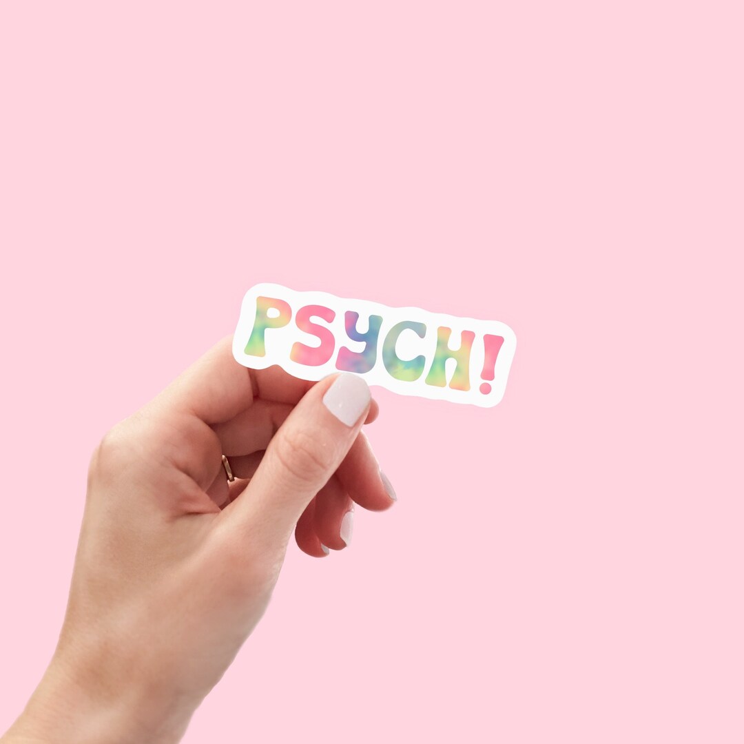 Psych 90's Sticker Stickers Tie Dye Stickers for Hydroflask Laptop ...