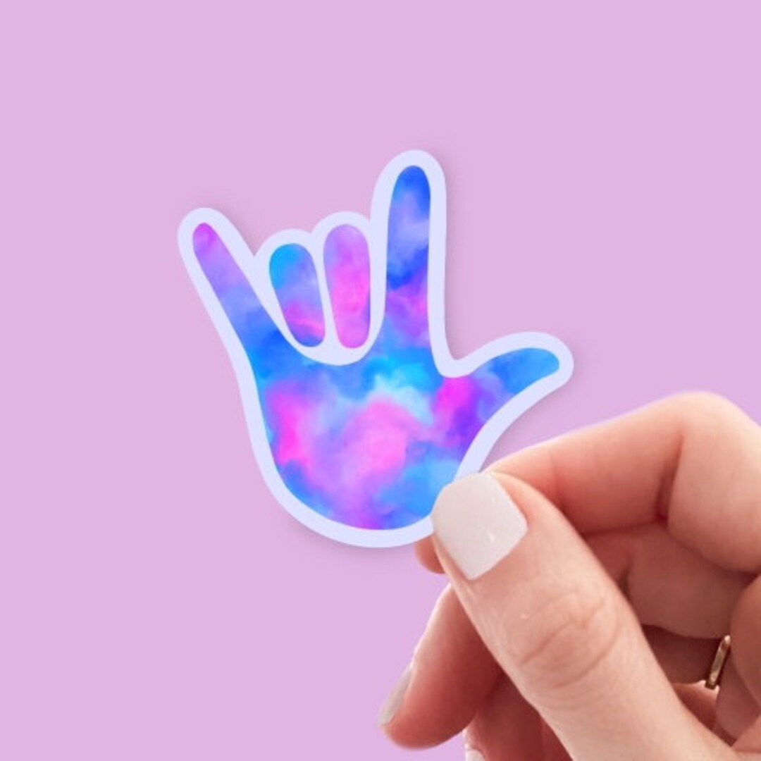 ASL I Love You Sticker Stickers Stickers for Hydroflask Sign Language ...
