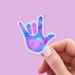 ASL I Love You Sticker Stickers Stickers for Hydroflask Sign Language ...