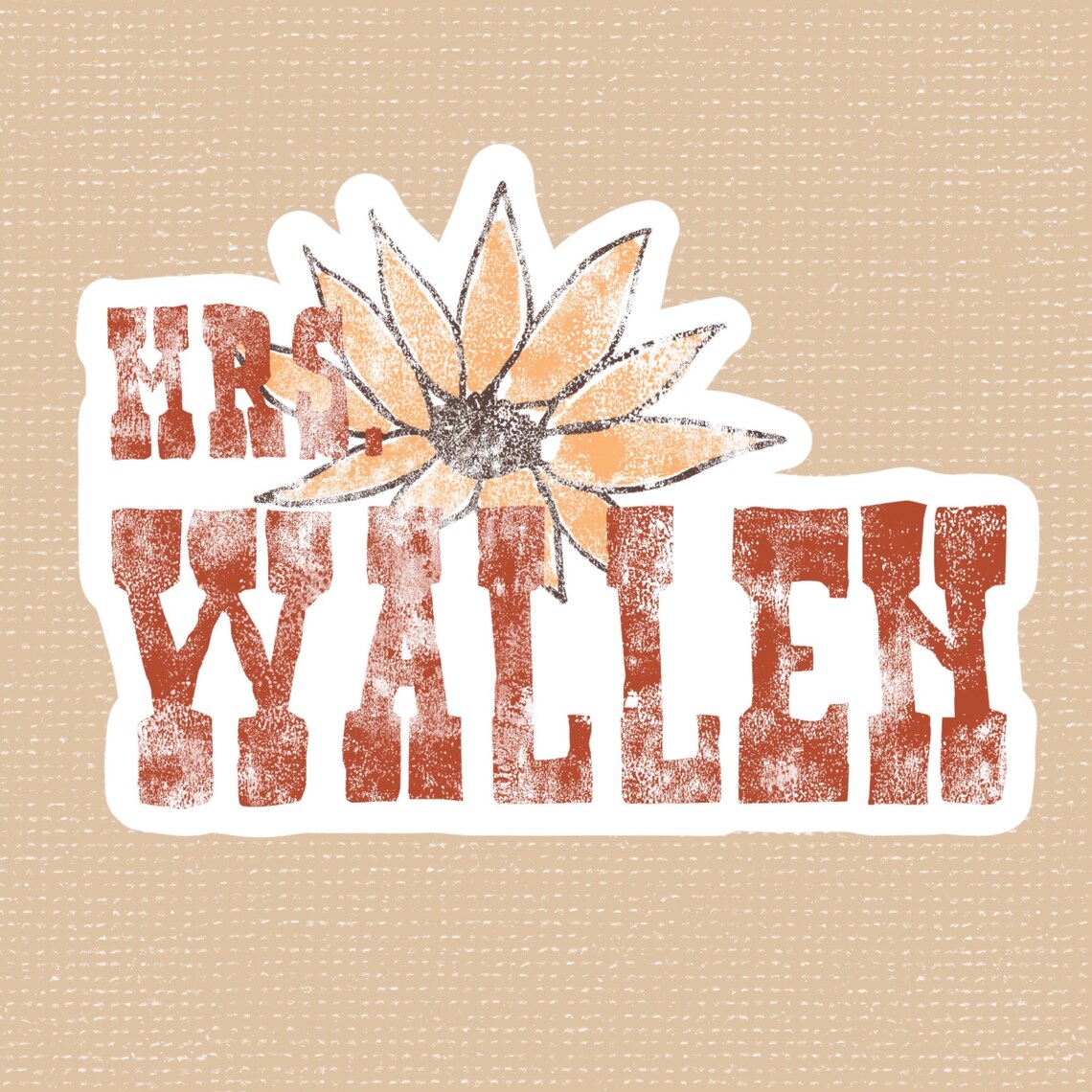 Mrs. Wallen Sticker Cowboy Sticker Country Music Western Sticker Morgan ...