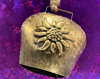 Rustic Iron Triangular Bell/ Gold Bell - Etsy