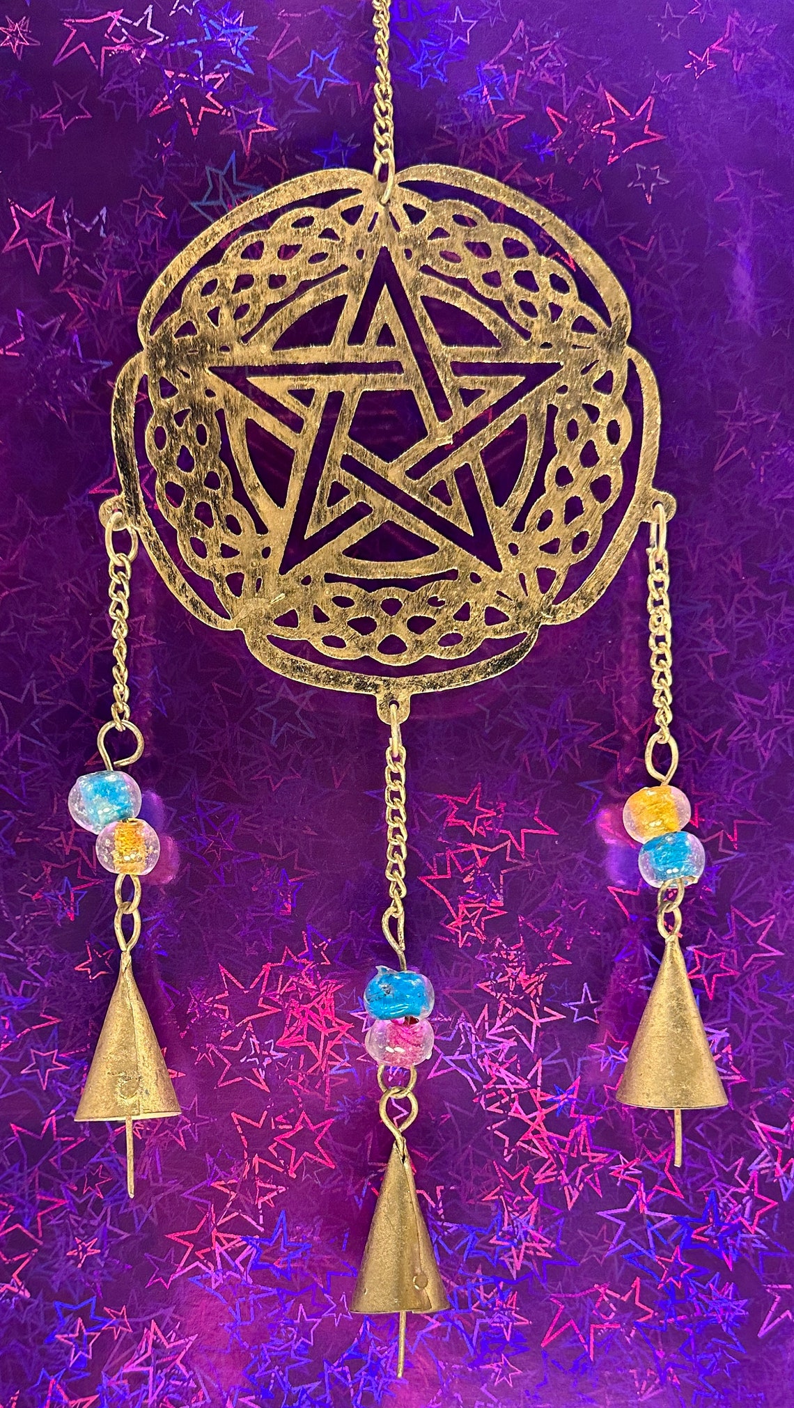 Rustic Iron Triangular Bell/ Gold Bell - Etsy