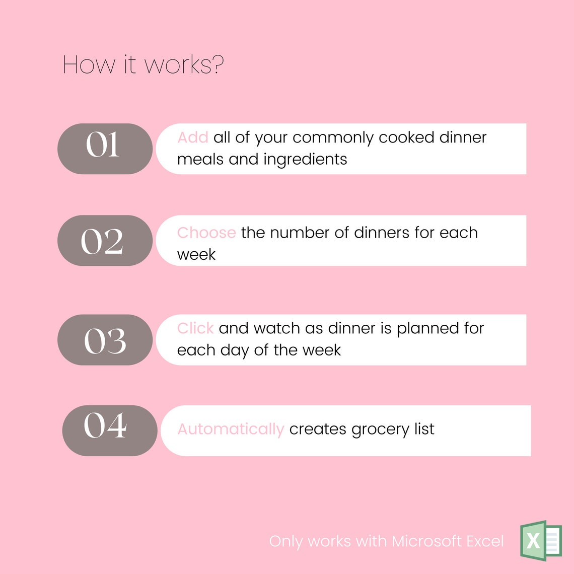 Meal Plan Template Meal Prep Planner Excel Template Etsy