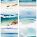 Ocean Landscape Watercolor Clipart PNG - Scenery Beach Sea Summer ...
