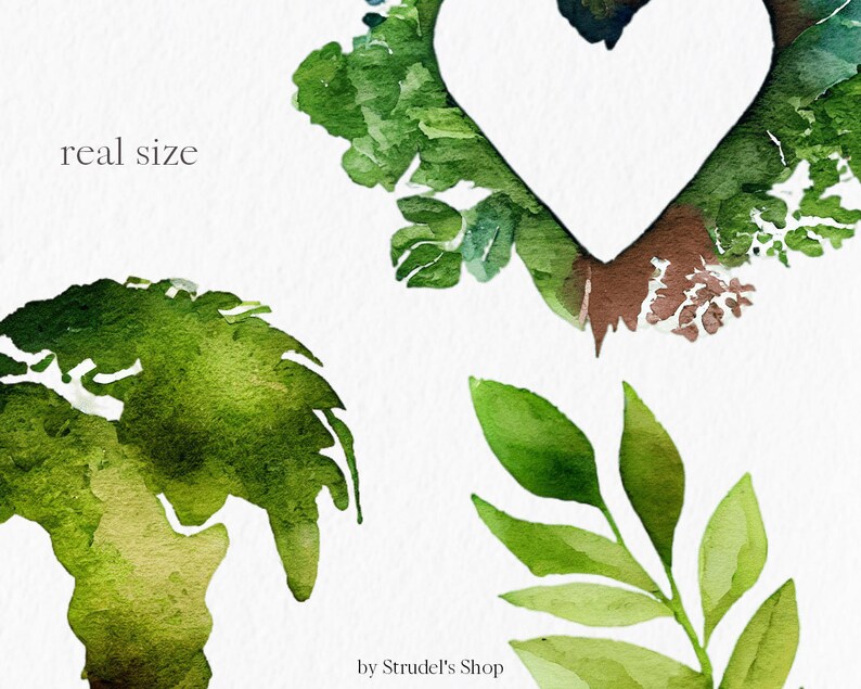 Earth Day Watercolor Clipart PNG Environment Celebrate Earth - Etsy