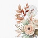 Boho Flowers Watercolor Clipart PNG - Floral Wedding Bohemian ...