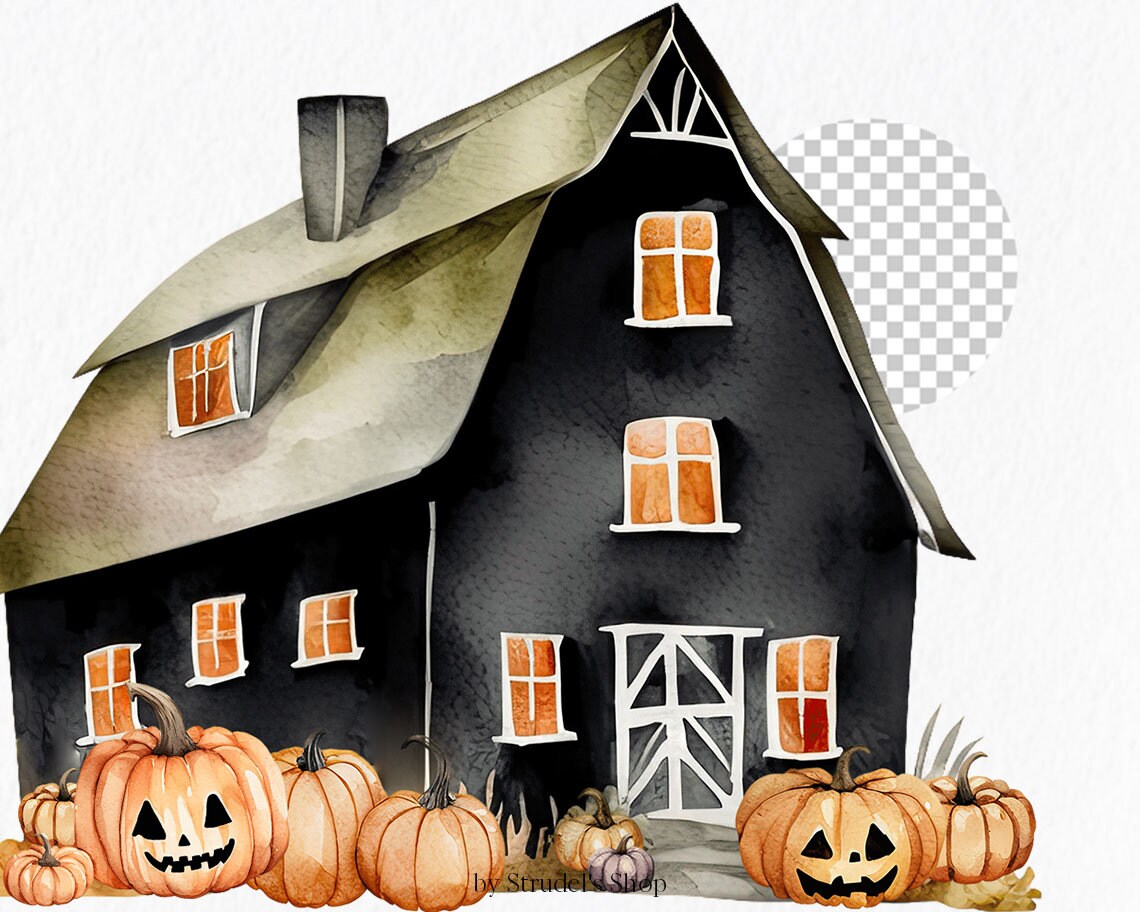 Halloween Clipart PNG Spooky Party Pumpkin Ghost Jack O Lantern ...